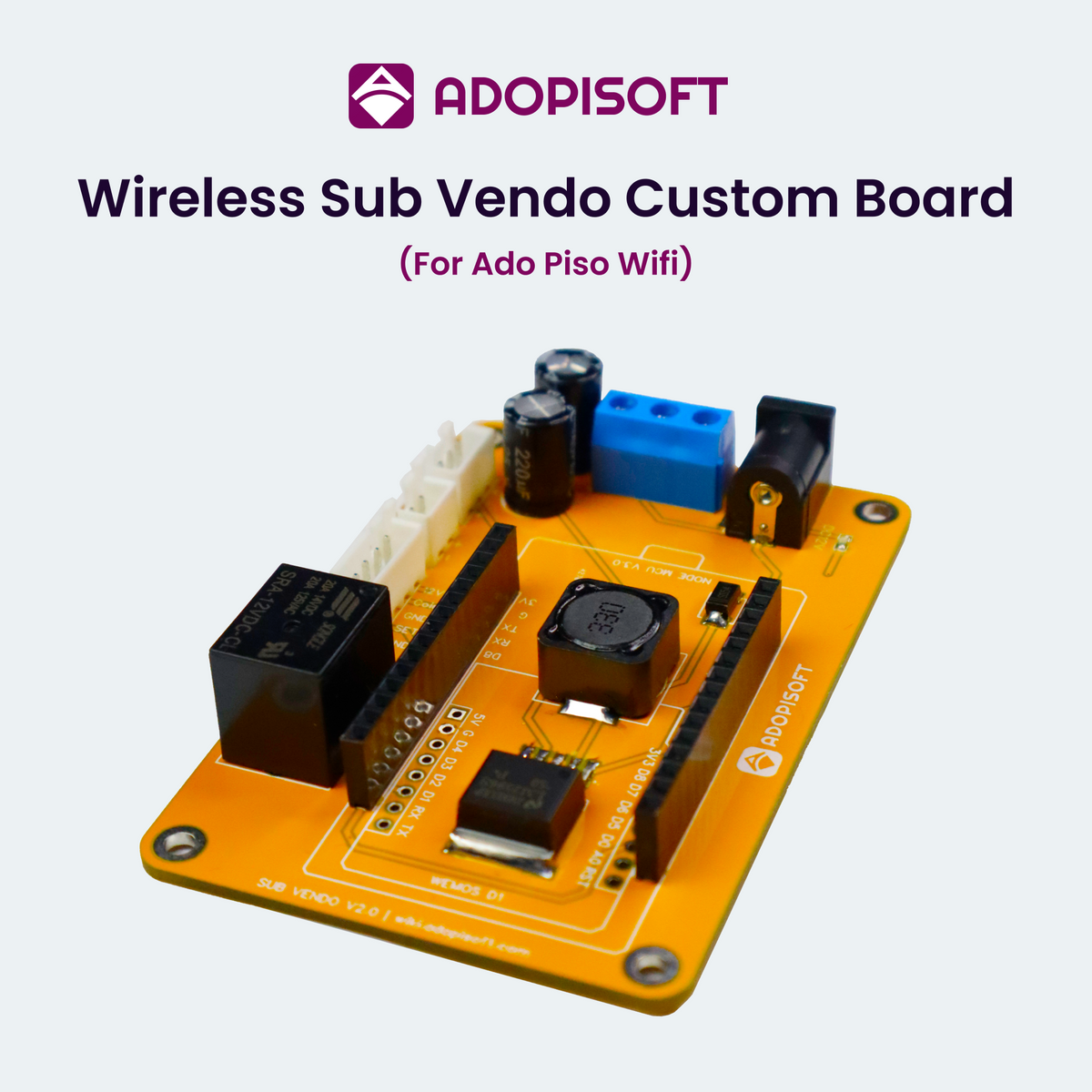 Official Wireless Sub-Vendo Custom Board with E-Loading Feature (for P ...