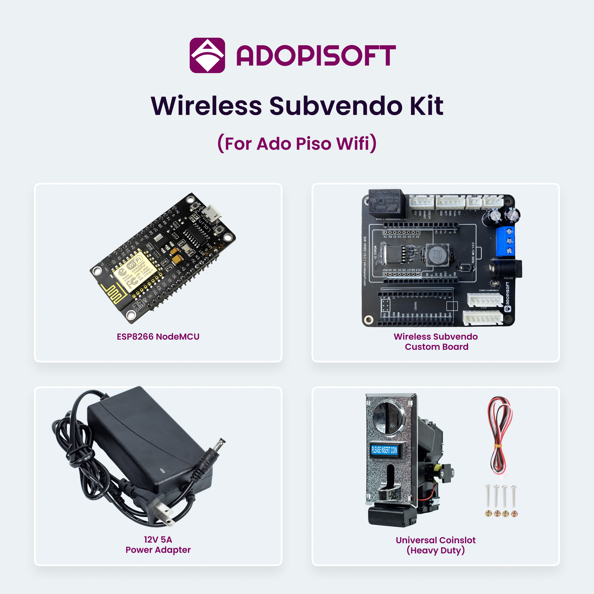 ADOPISOFT PisoWifi Wireless Sub-Vendo Kit – AdoPisoft Electronics Store