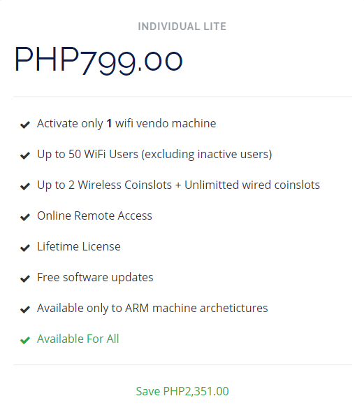 Individual LITE License – AdoPisoft Electronics Store