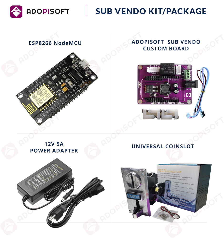 ADOPISOFT | Wireless Sub-vendo KIT – AdoPisoft Electronics Store